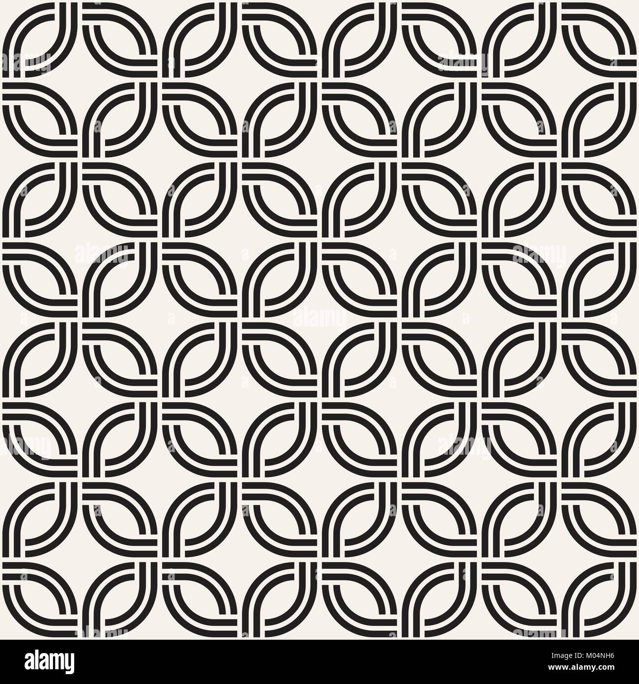 Vector seamless lattice pattern. Modern stylish texture with monochrome ...