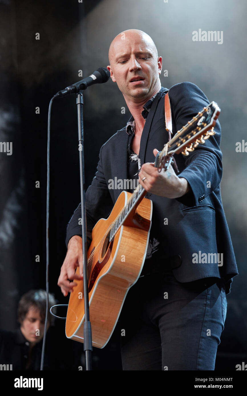 The Norwegian singer, songwriter and musician Sivert Høyem performs a ...