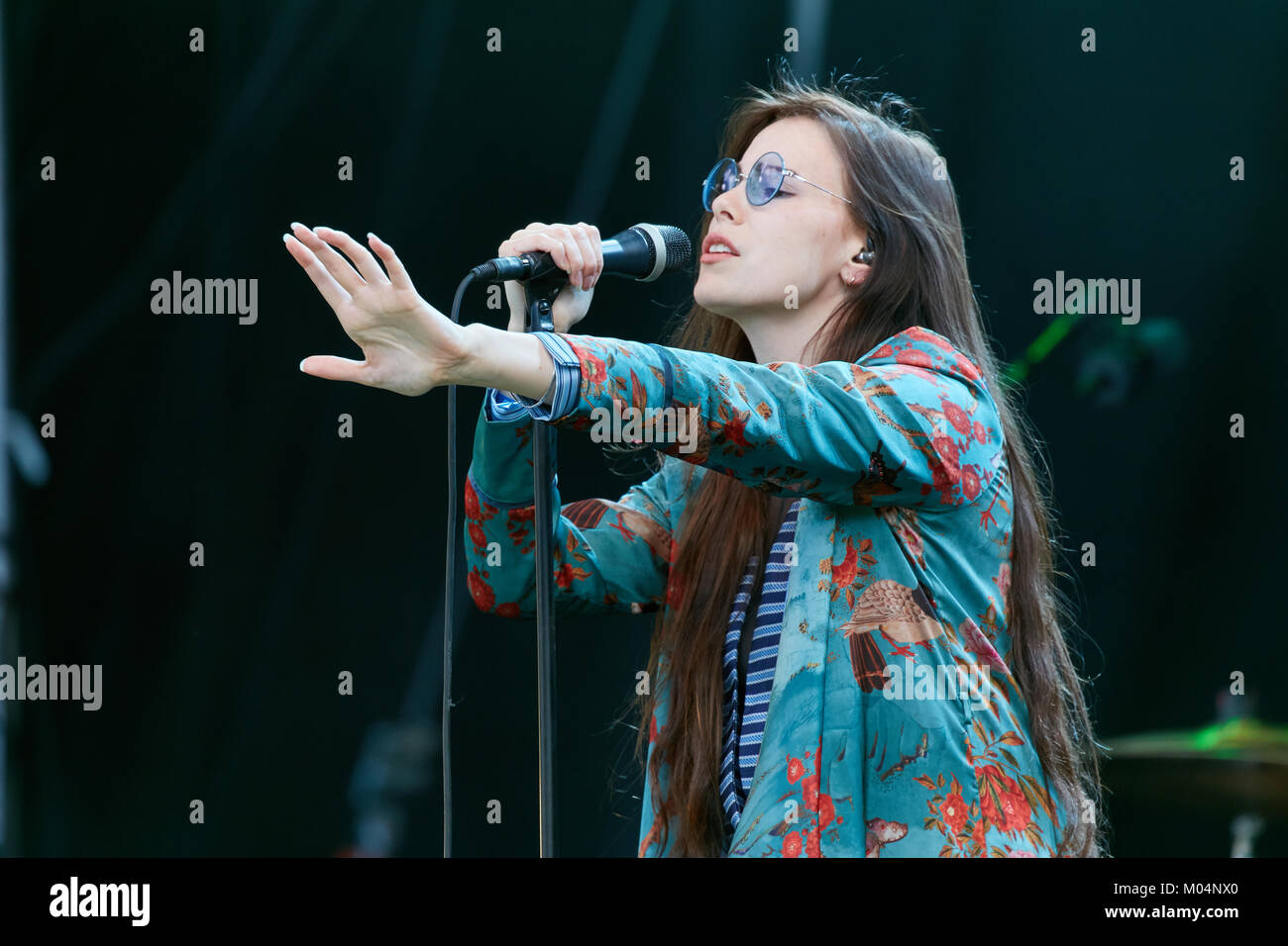 The Swedish singer, songwriter and musician SKOTT performs a live ...