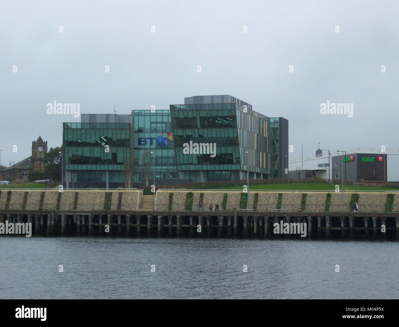 The BT office in South Shields, located on the River Tyne in the United ...