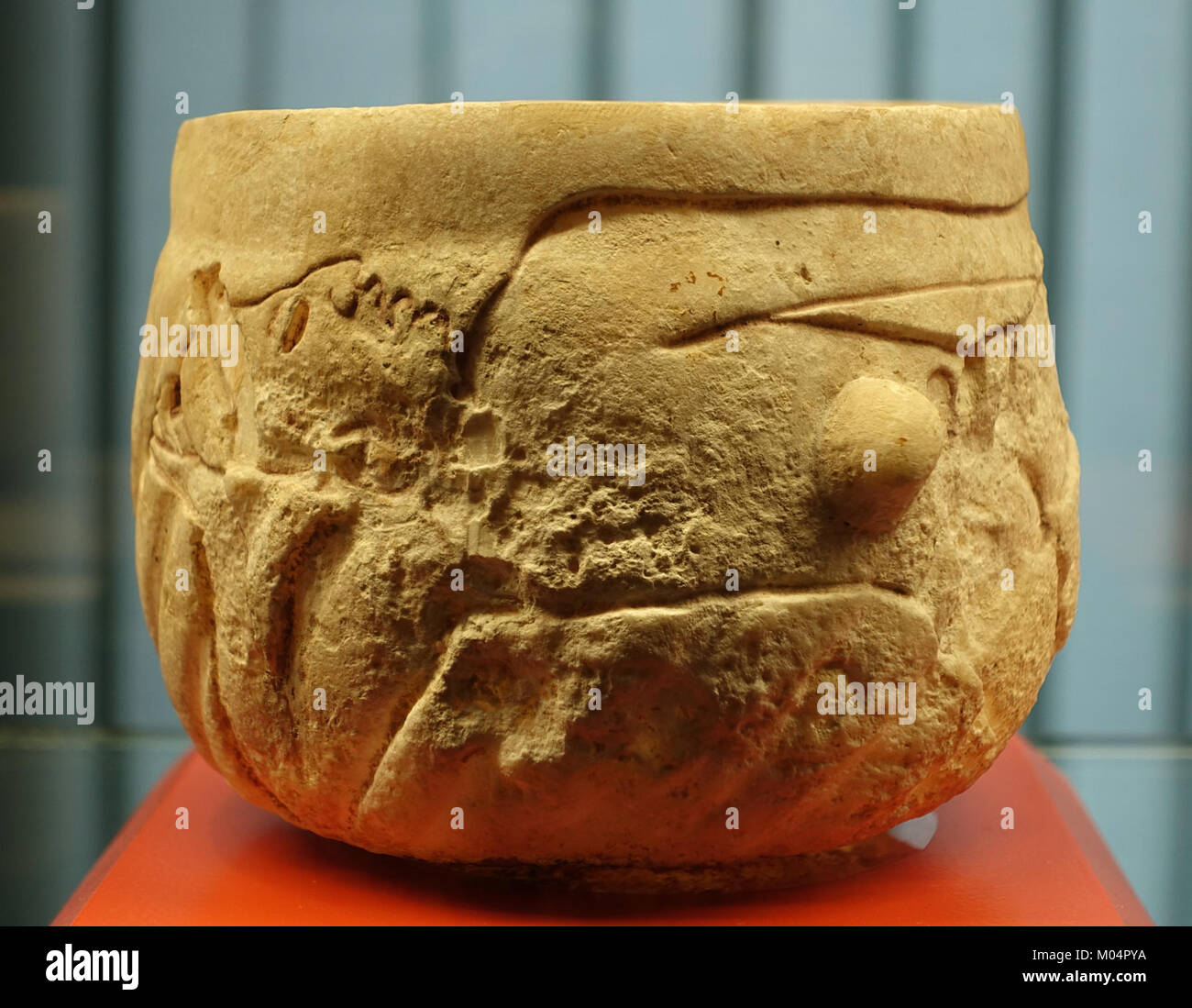 This classic Maya bowl, displayed at the Ethnological Museum in Berlin ...