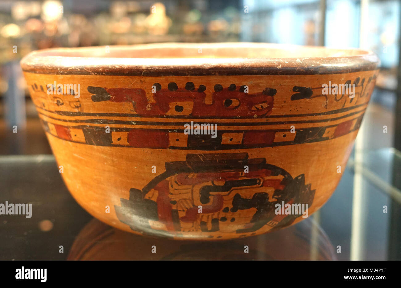 This Classic Maya bowl, displayed at the Ethnological Museum in Berlin ...