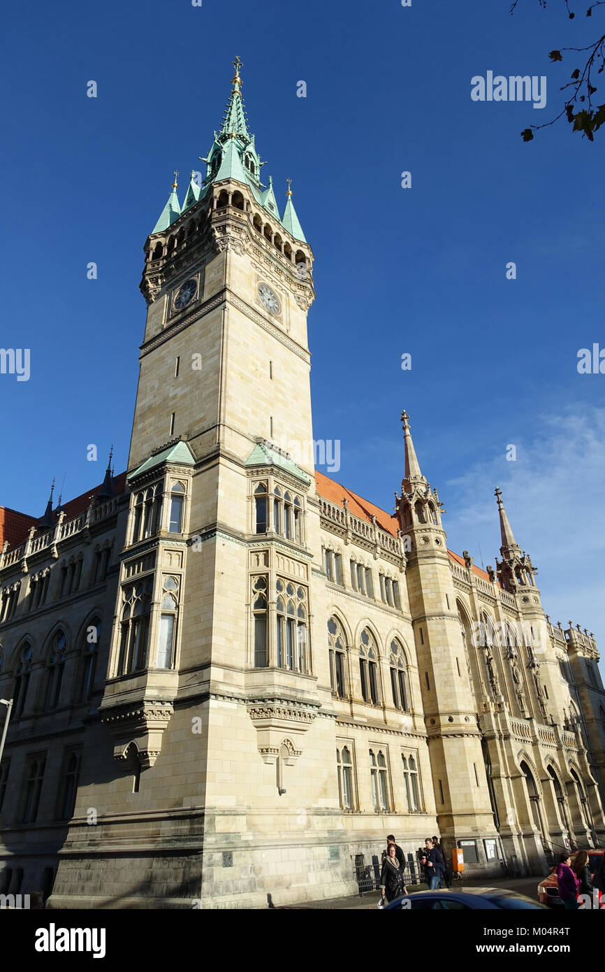 The Braunschweiger Rathaus (Town Hall) in Braunschweig, Germany, is an ...