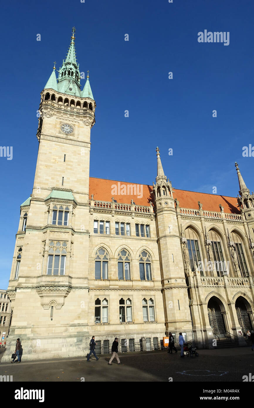 A photograph of the Braunschweiger Rathaus (town hall) located in ...