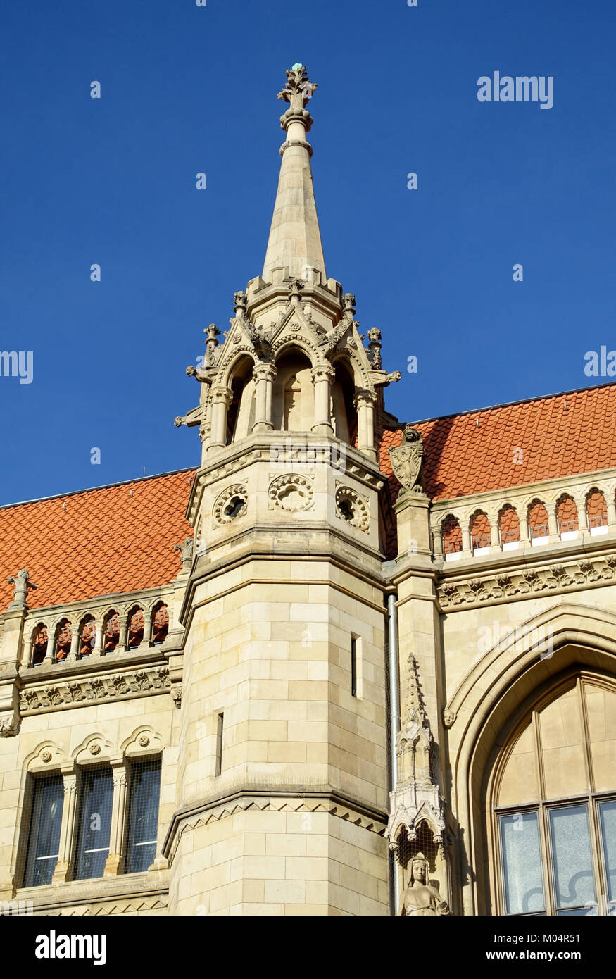 The Braunschweiger Rathaus, or Town Hall, located in Braunschweig ...