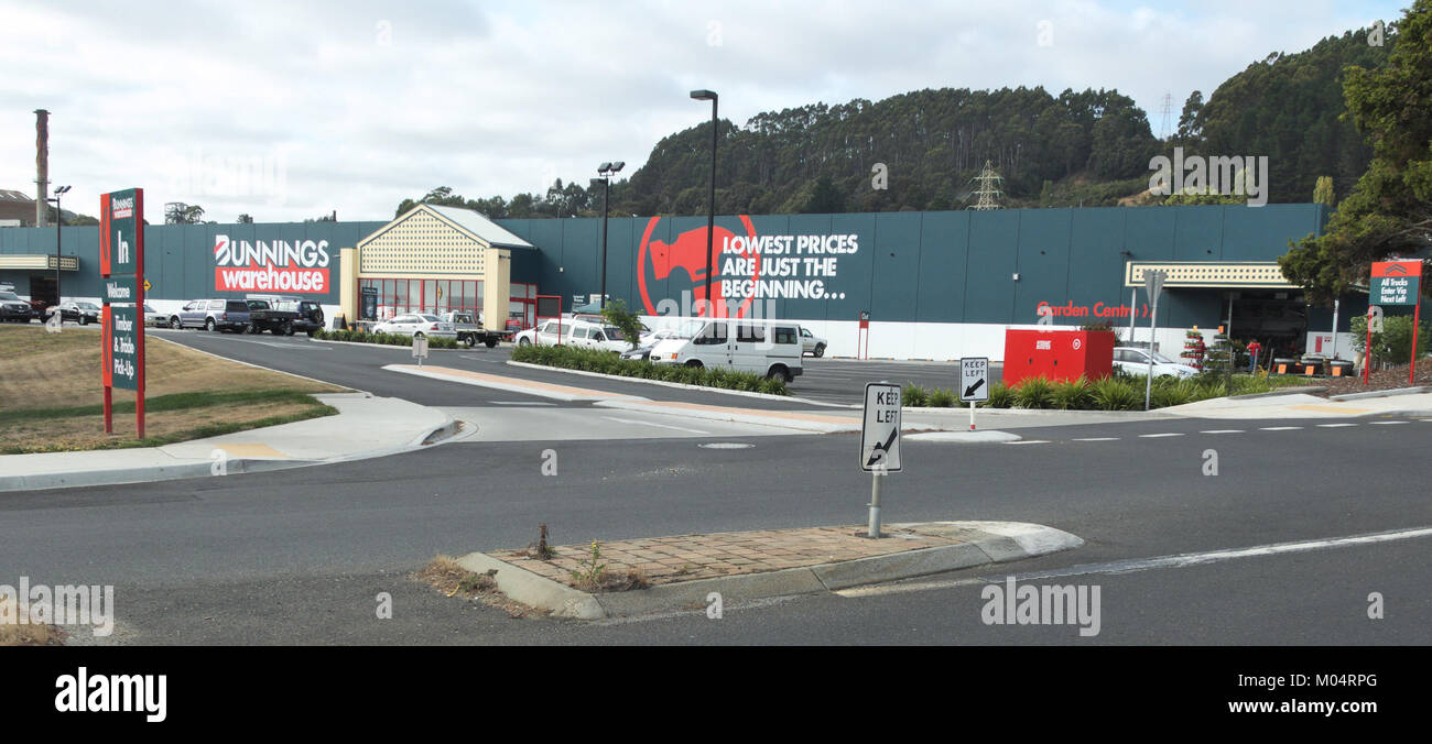 This image likely captures a moment or event at Bunnings, a hardware ...