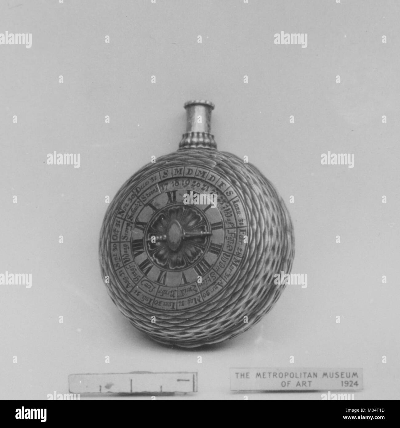 The calendar with a sundial is an antique timekeeping device that ...