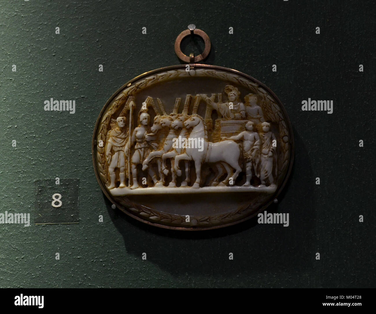 The 'Cameo Victorious General' is a historic artifact on display at the ...