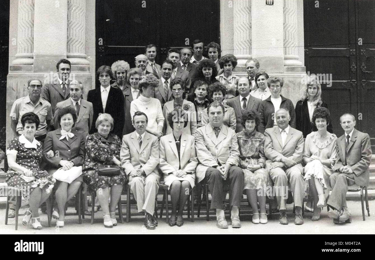 Cadre didactice LMV 1984 refers to a teaching staff from 1984, possibly ...
