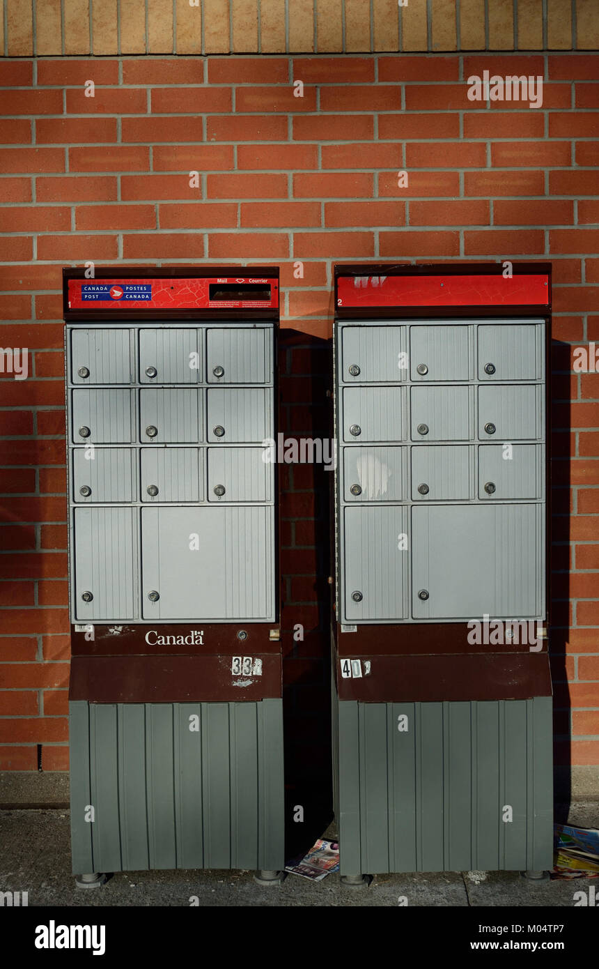 Canada Post Community Mailboxes are part of a mail distribution system ...