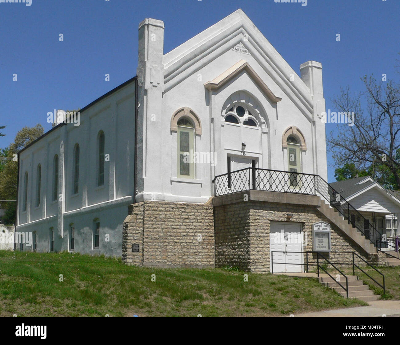 A southwest-facing photograph of Campbell Chapel African Methodist ...