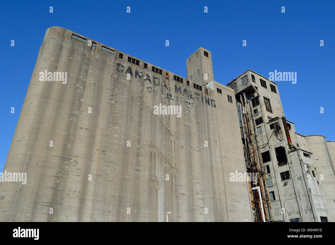 The Canada Malting Silos, located in Montreal, Quebec, are an iconic ...
