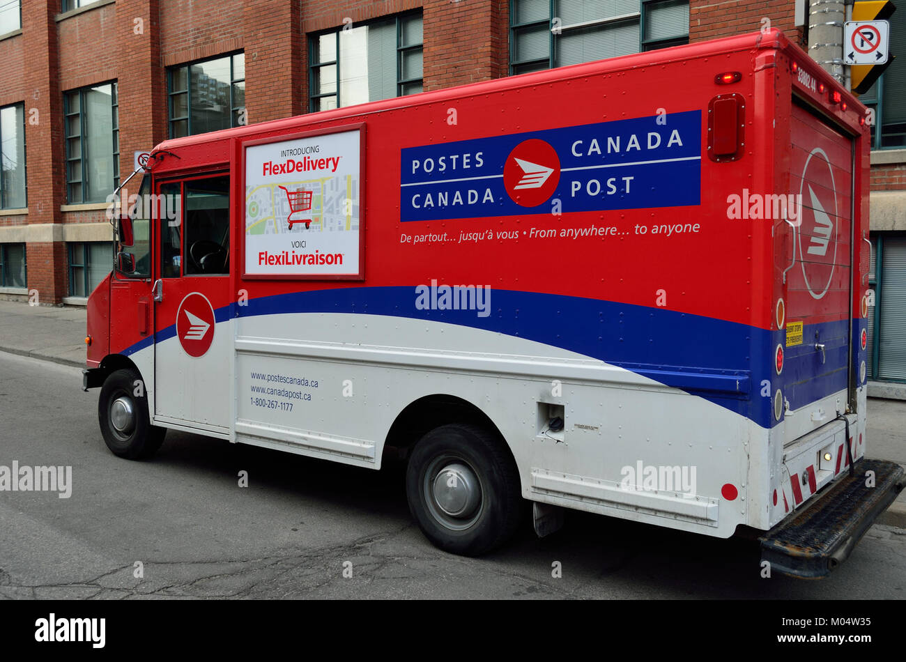 This image shows a Canada Post truck, an essential part of Canada's ...