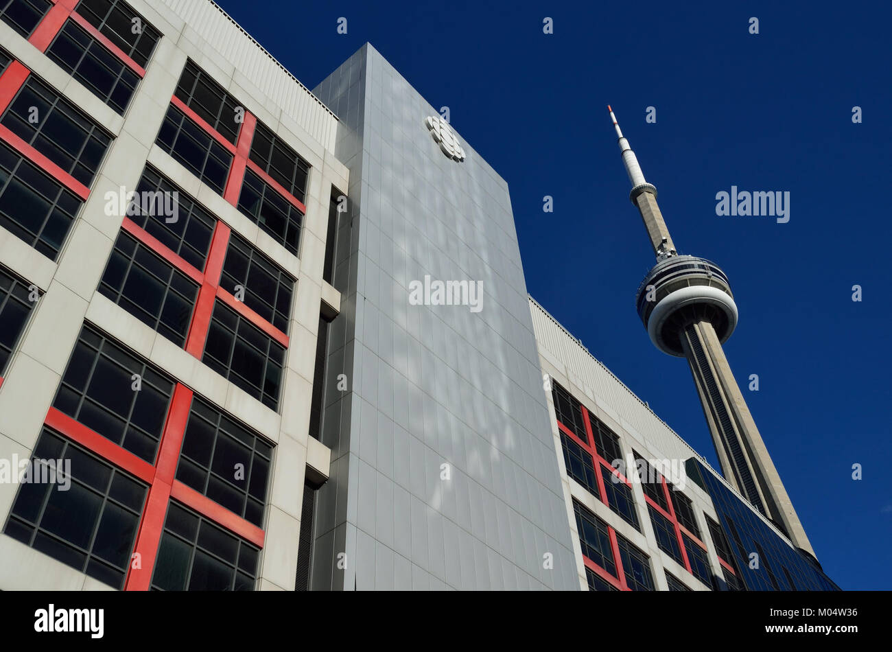 The Canadian Broadcasting Centre, located in Toronto, serves as the ...