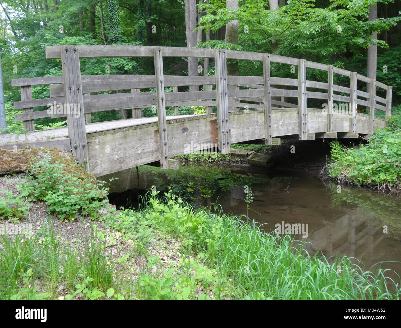 The Lossa River Bridge in Finneck, Germany, is an iconic structure that ...