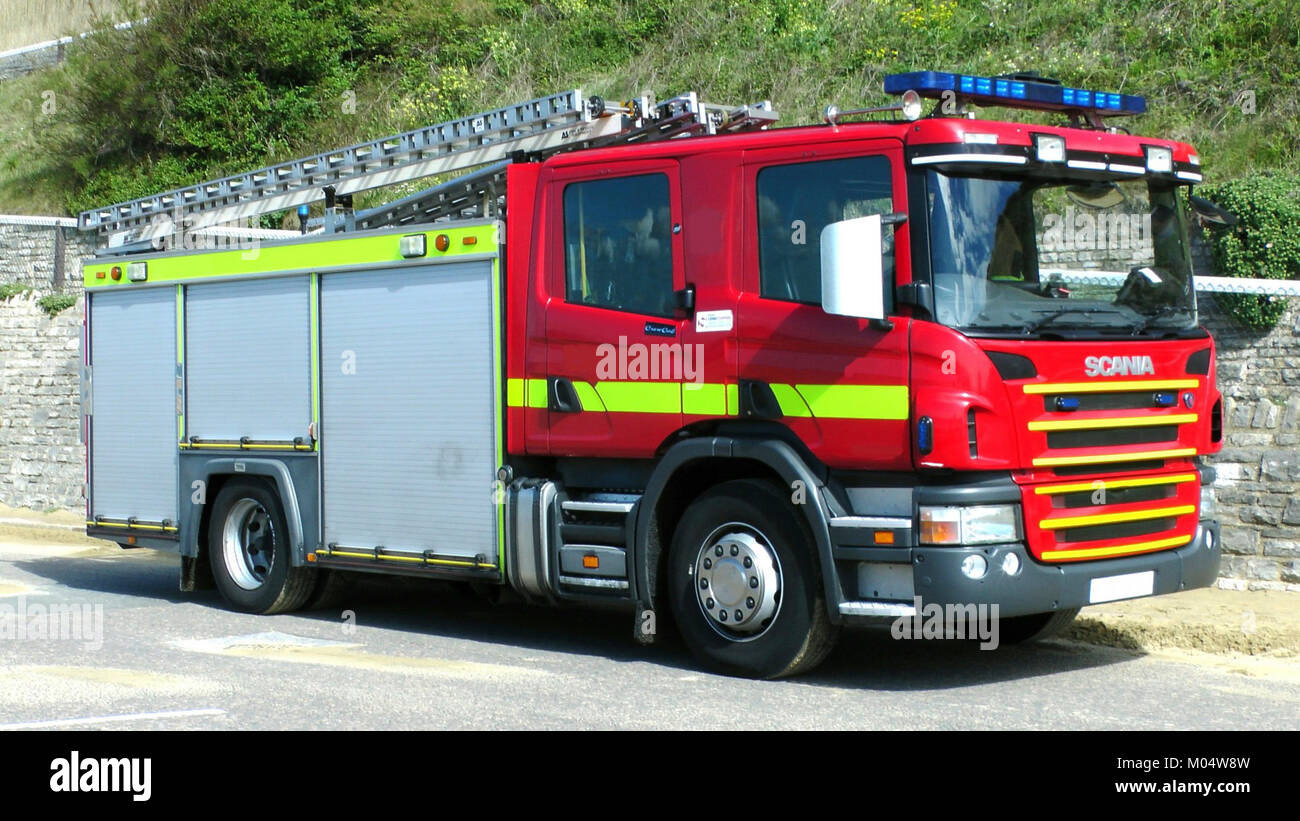 British-fire-engine-truck Stock Photo - Alamy