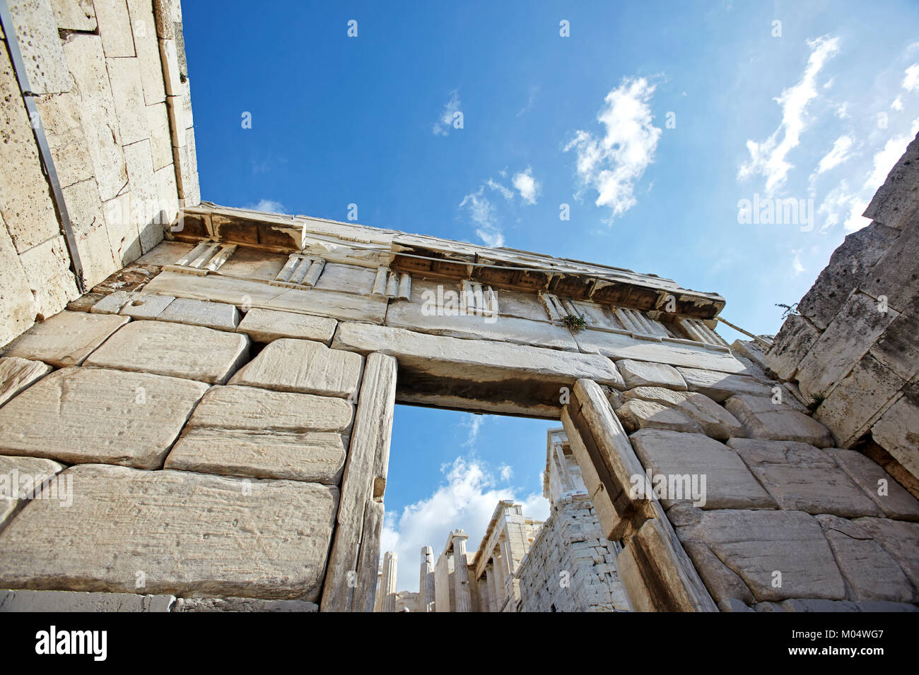 Propylaea in Acropolis, Athens,Greece Stock Photo - Alamy