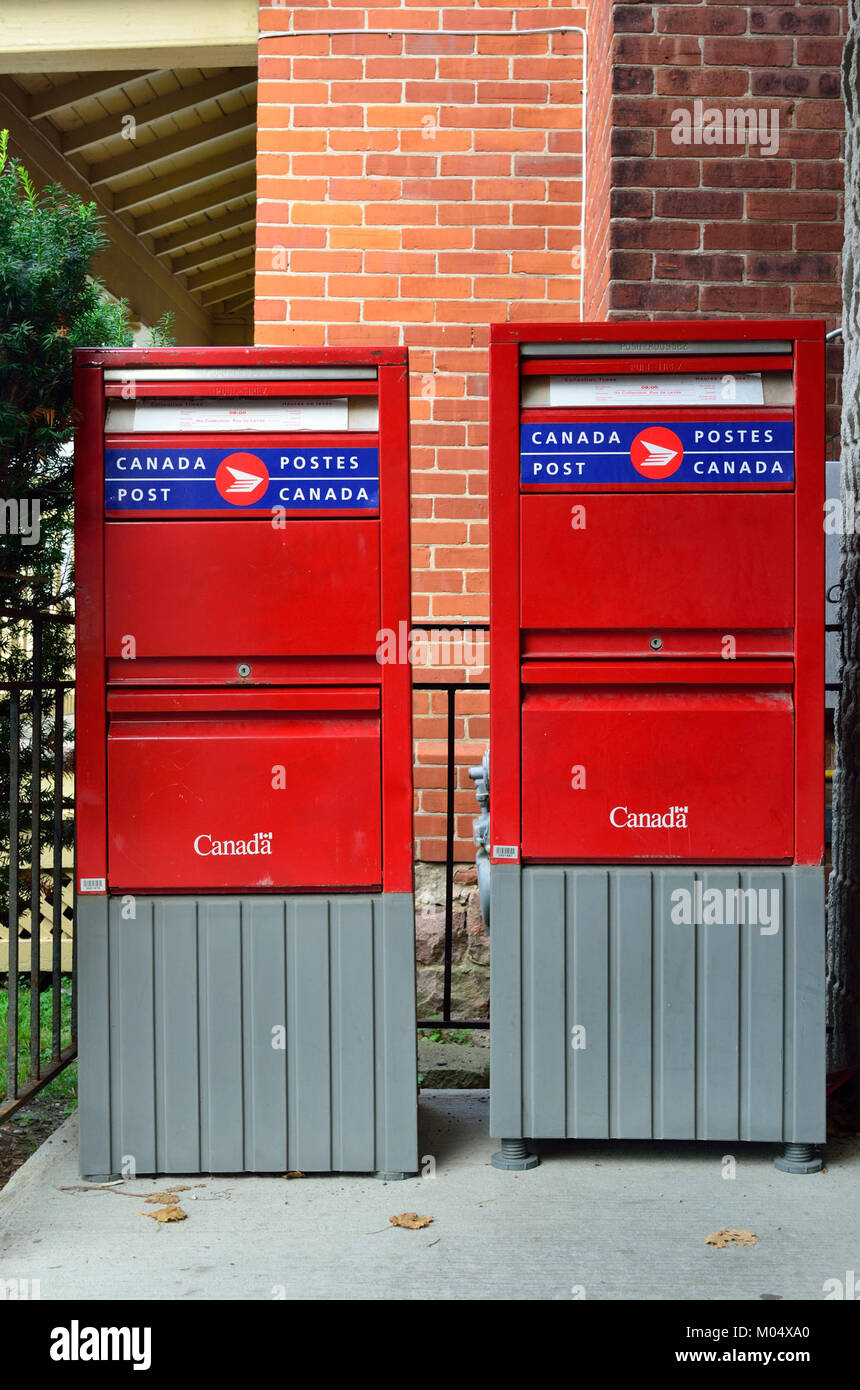 The Canada Post Mailbox is a public postal service box designed for ...