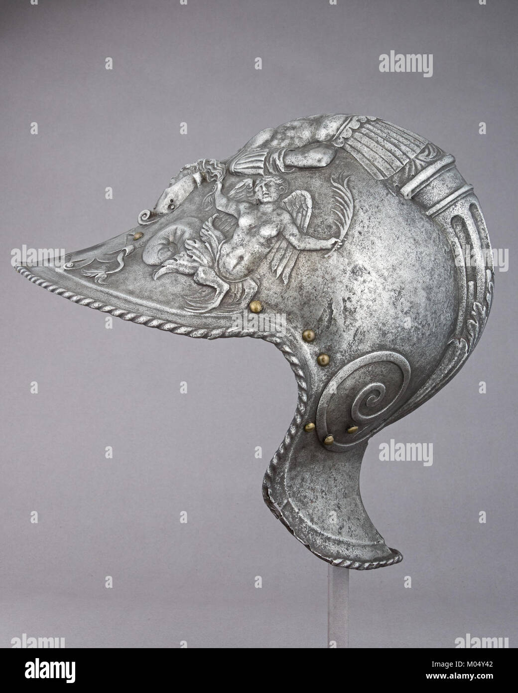 This Burgonet helmet, inspired by the design of Filippo Negroli, is a ...