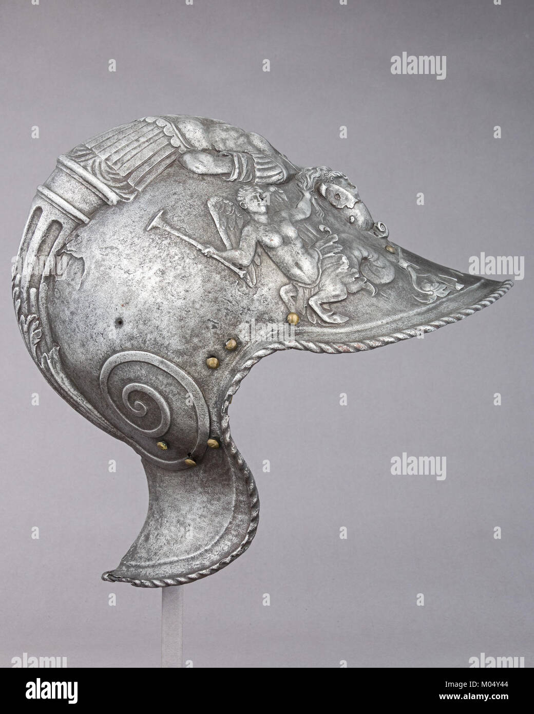 The Burgonet helmet, after the design of Filippo Negroli, is an ...