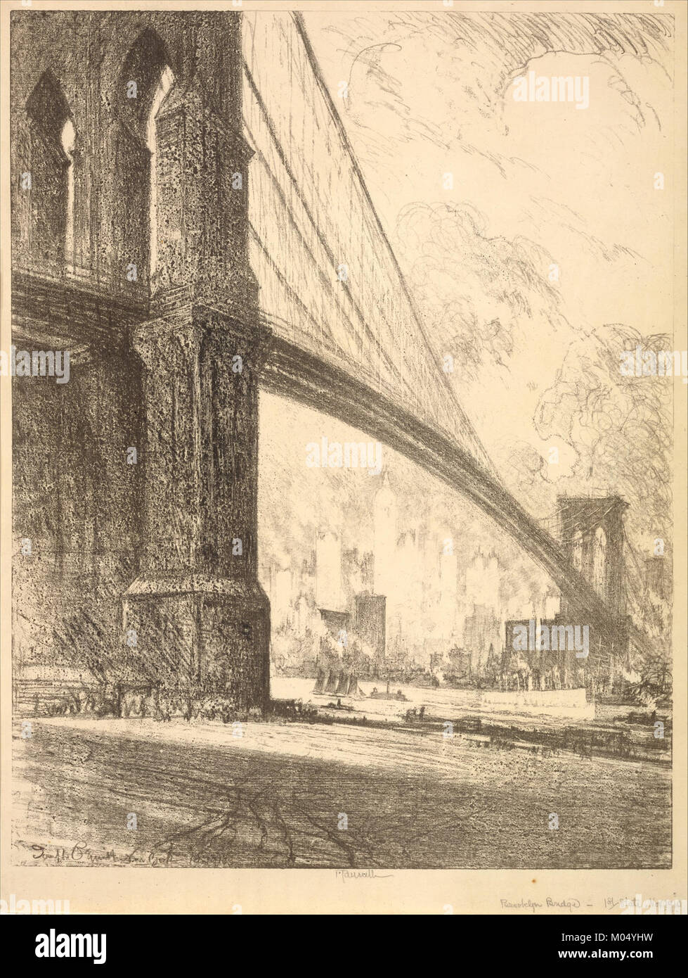 The Brooklyn Bridge is an iconic suspension bridge connecting Manhattan ...