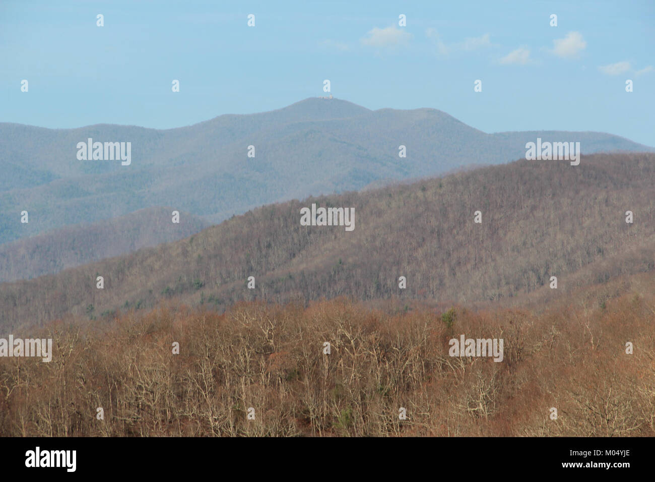 Brasstown Bald is the highest peak in Georgia, USA, standing at 4,784 ...