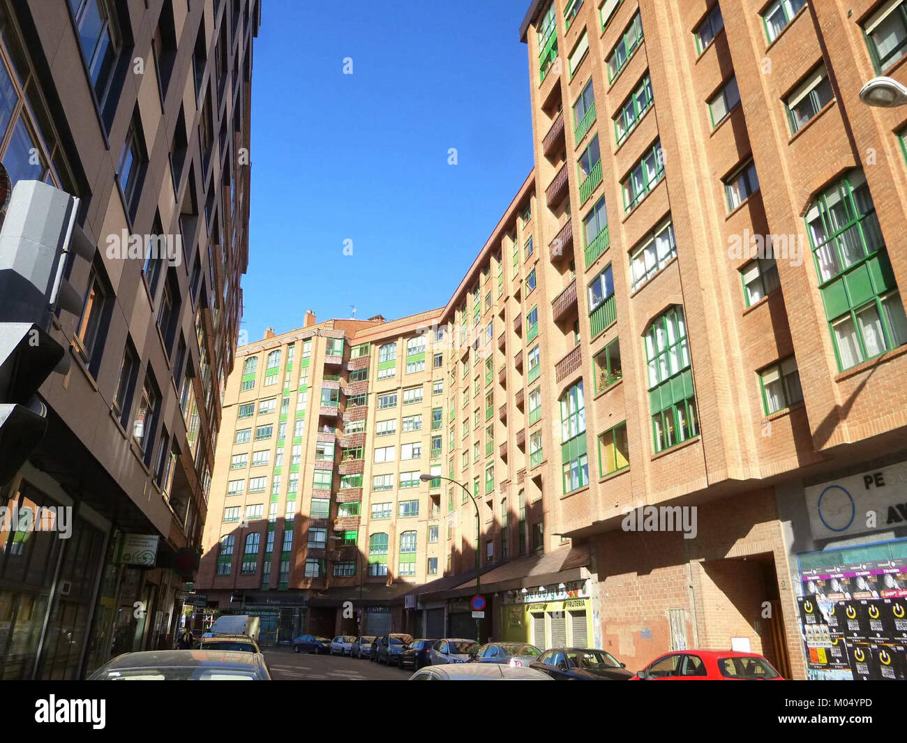 This image captures the Gamonal area in Burgos, Spain, showcasing the ...