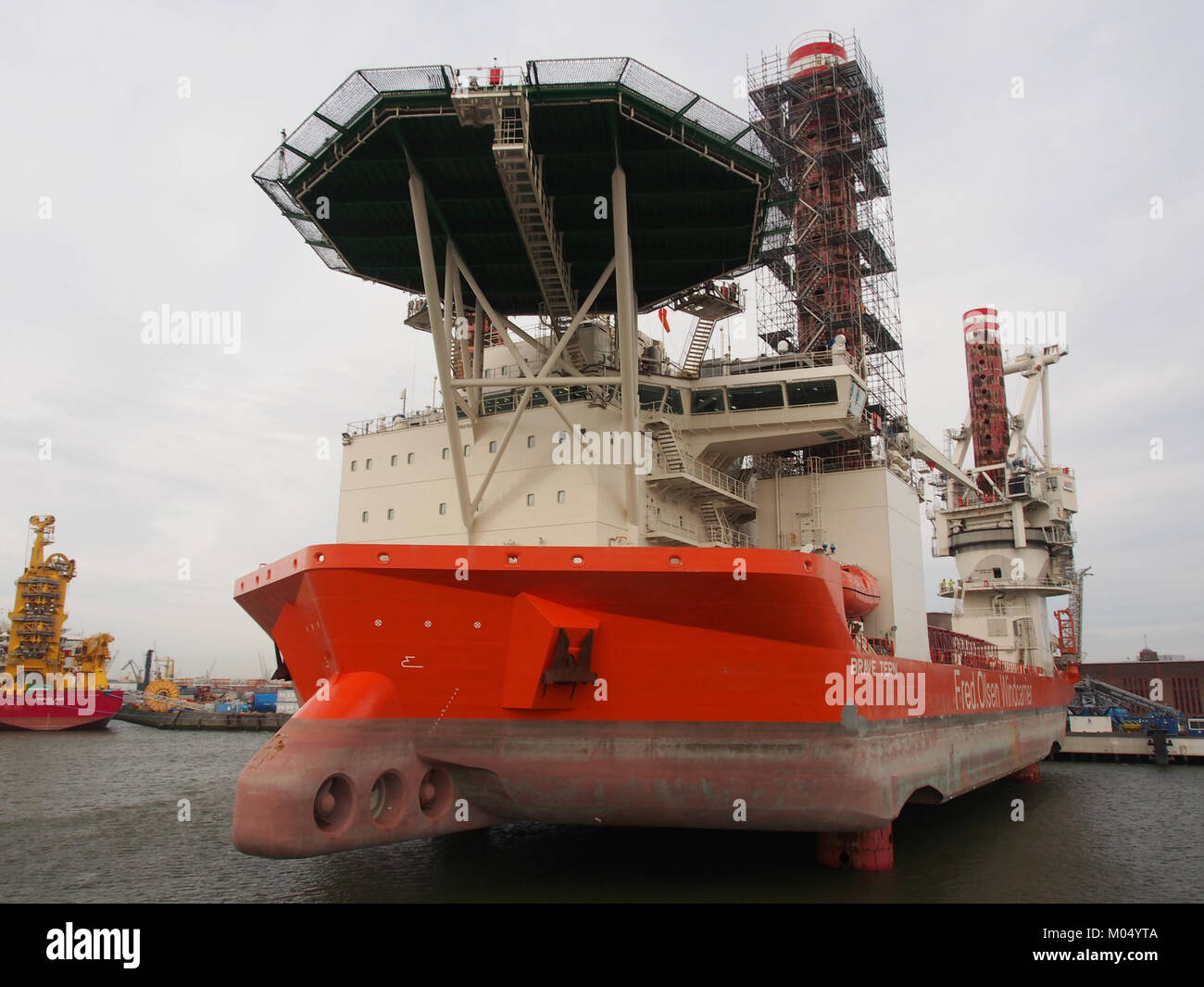 The vessel Brave Tern, IMO 958378, pictured at the Port of Rotterdam ...