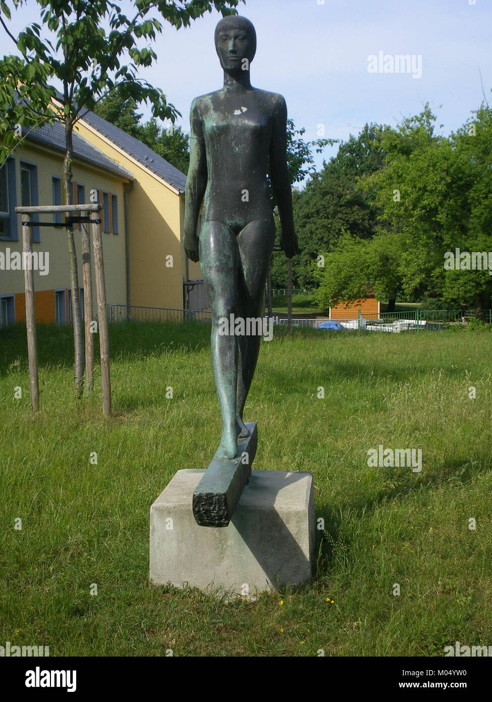 Herbert Burschik, a renowned German artist, created *Turnerin* in 1962 ...