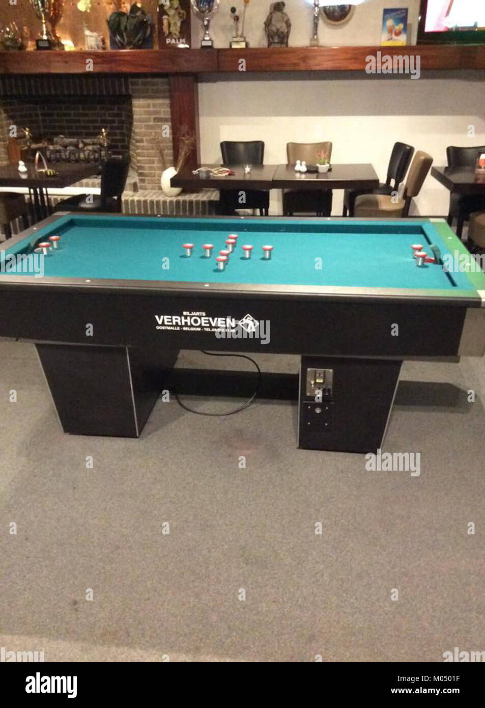 The Bumper Billiard table is a variant of billiards where players use ...