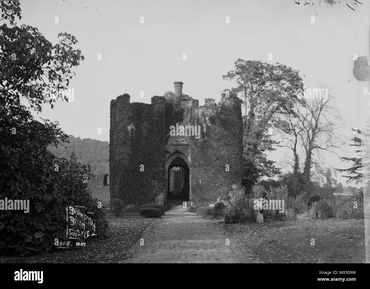 Brampton Bryan Castle, located in Herefordshire, England, is a historic ...