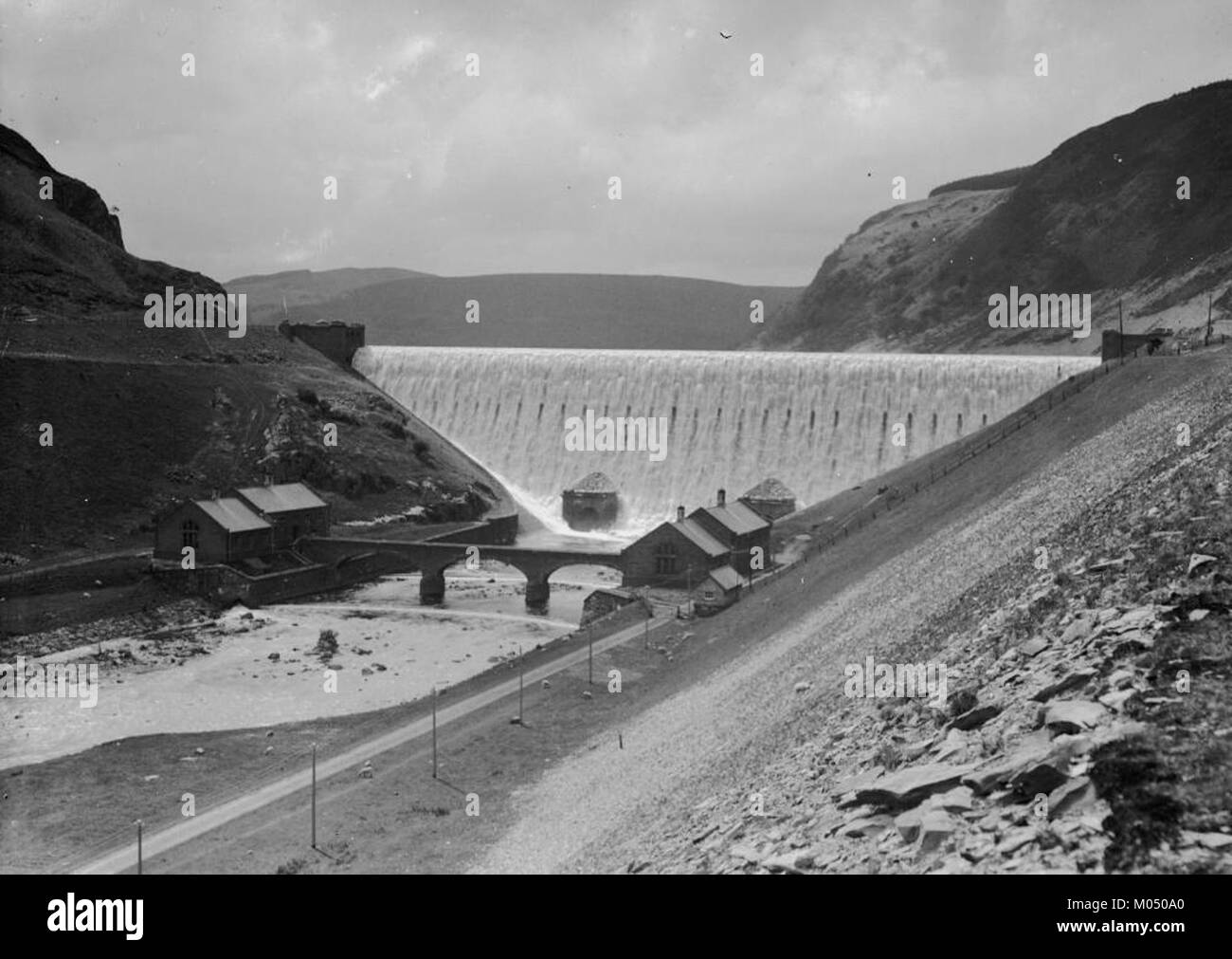 Hydropower dam reservoir Black and White Stock Photos & Images - Alamy