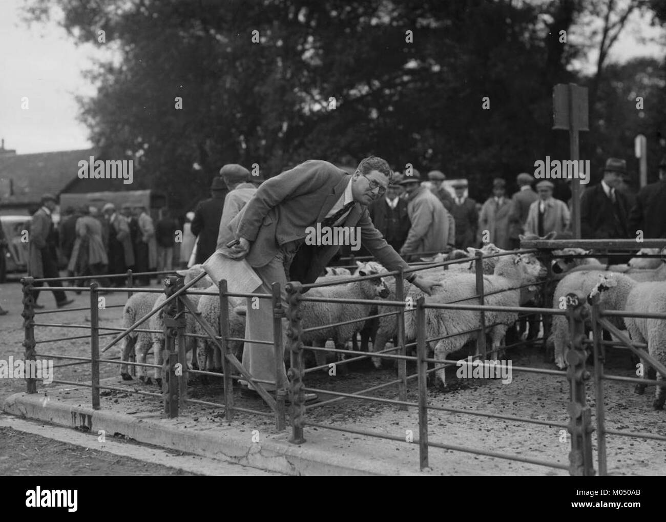 This image captures a by-election candidate in 1939 campaigning at a ...