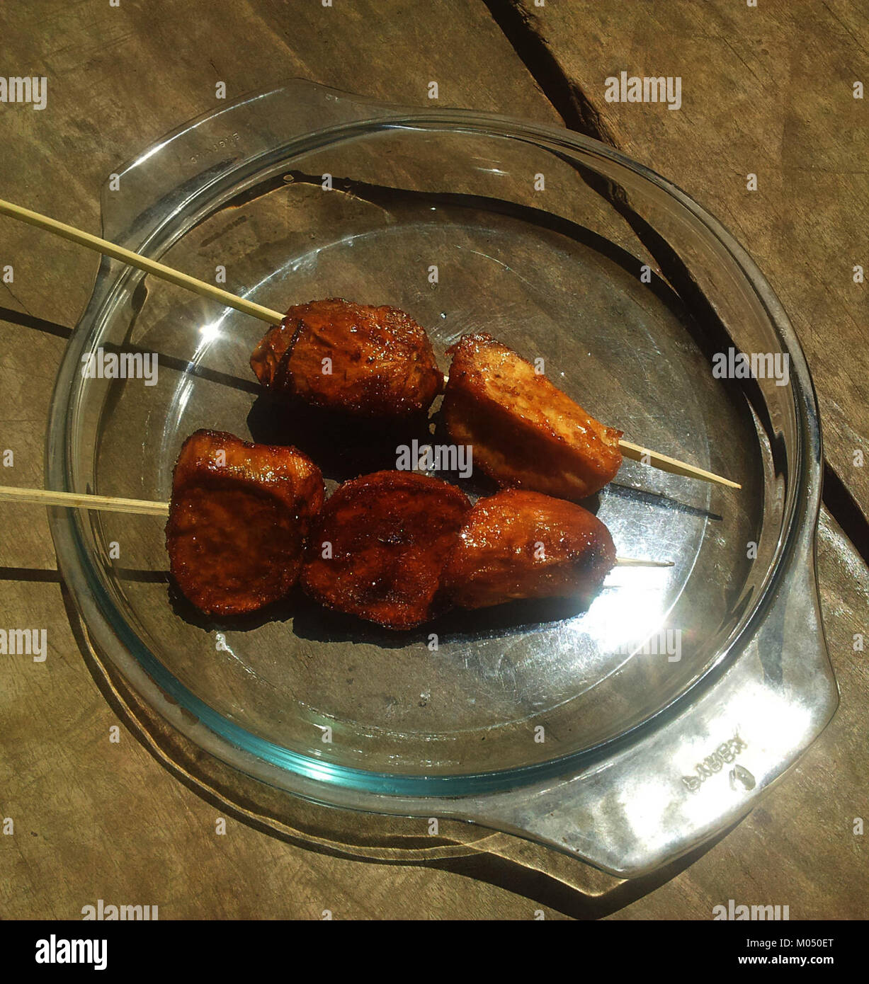 Camote Cue is a Filipino dessert made from sweet potatoes. The dish is ...