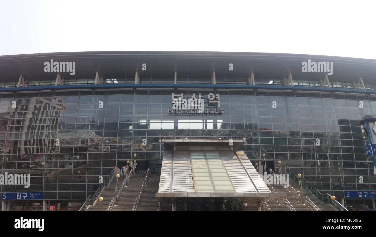 Busan Station, located in Busan, South Korea, is a major transportation ...