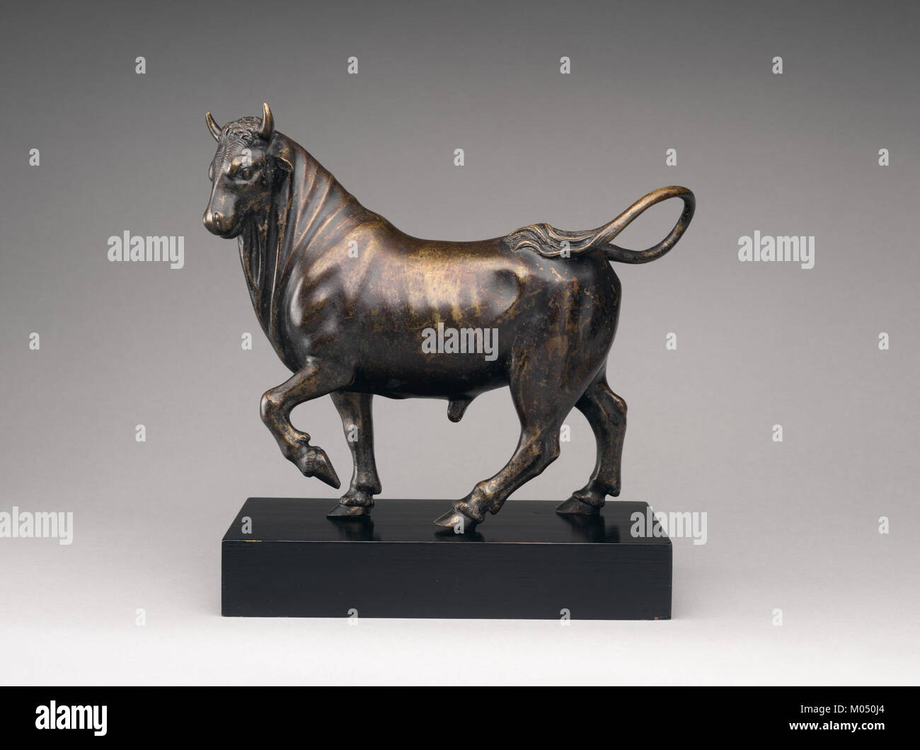 This bull sculpture is part of the collection at the Metropolitan ...