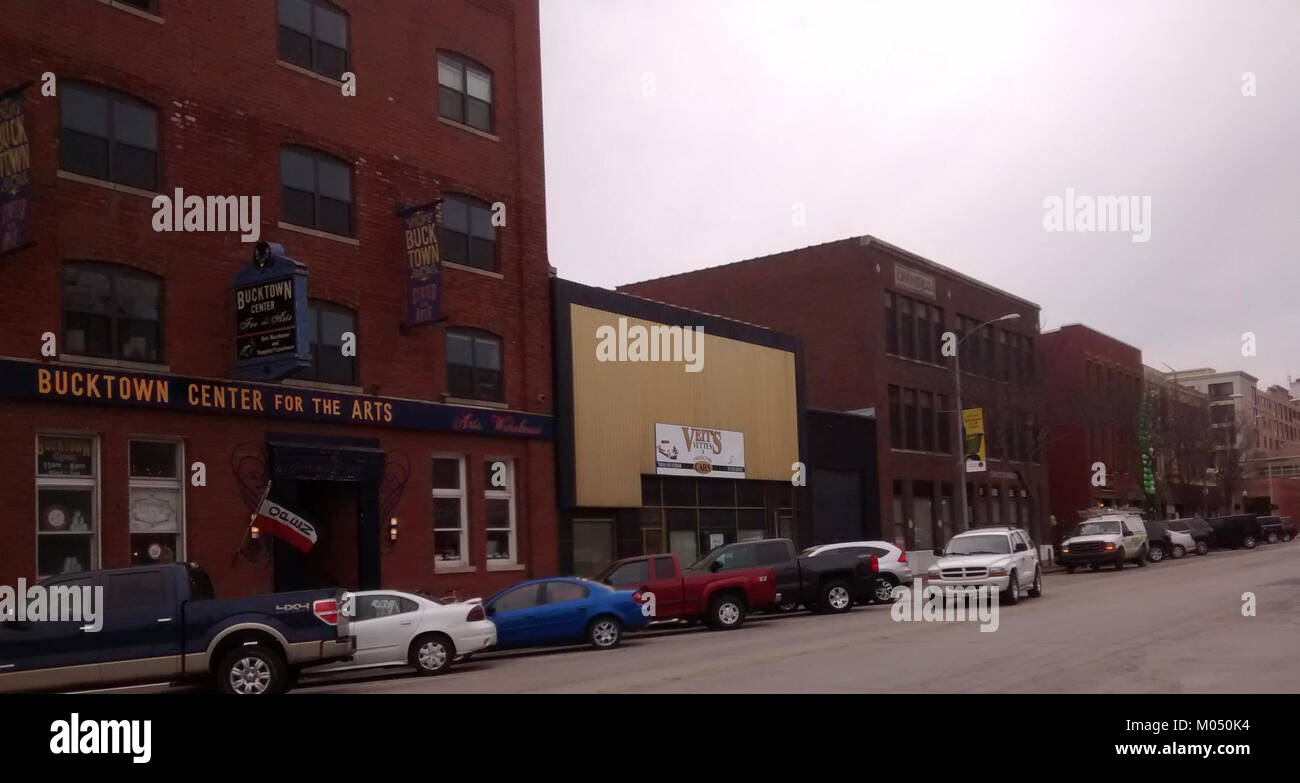 Photograph of Bucktown neighborhood in Davenport, Iowa, highlighting ...