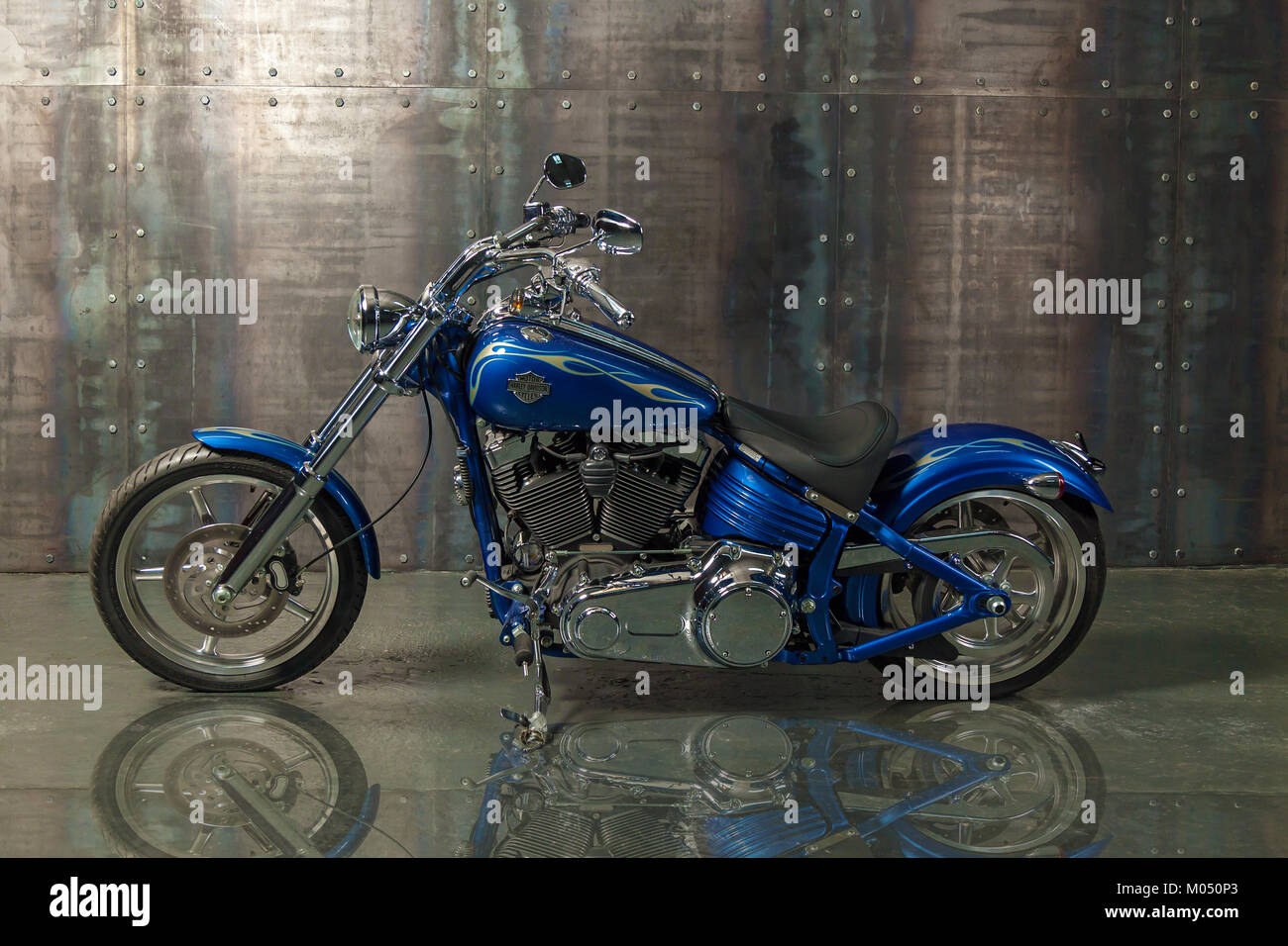 super bike in the studio Stock Photo - Alamy