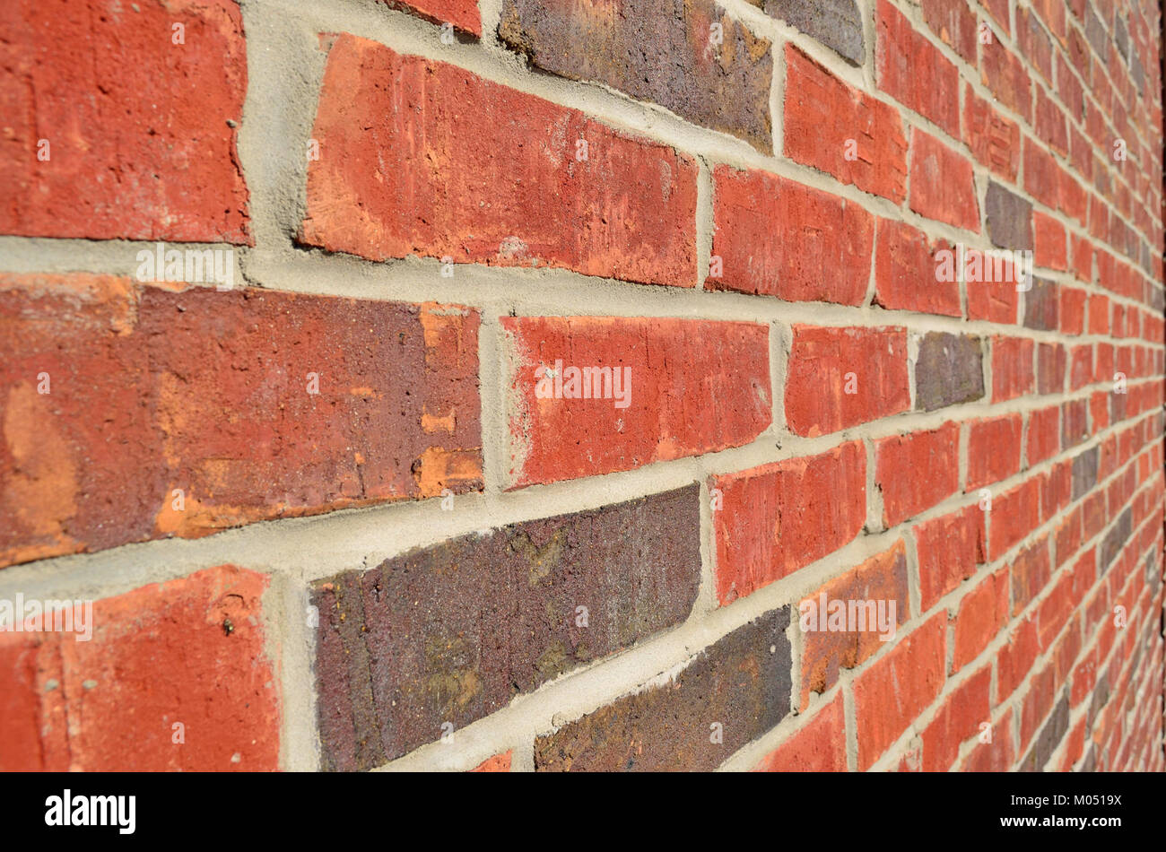 Photograph of a brick wall, highlighting the texture and color ...