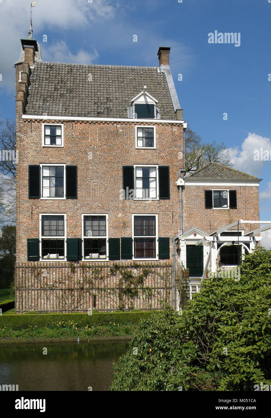 This photograph captures the Breukelen Oudaen, a notable building in ...