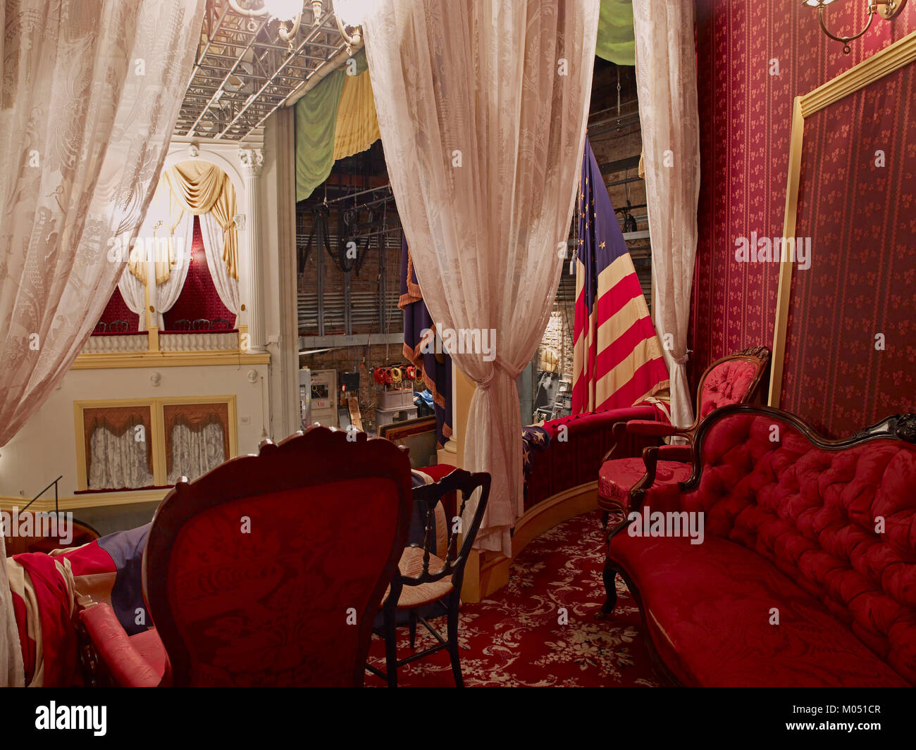 Ford's Theatre, Lincoln Box Stock Photo - Alamy