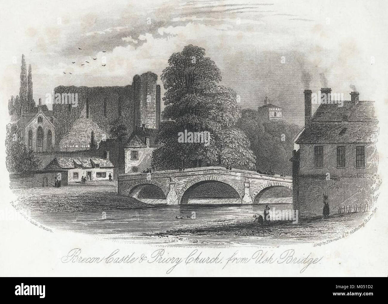 Brecon Castle and Priory Church are prominent historical landmarks in ...