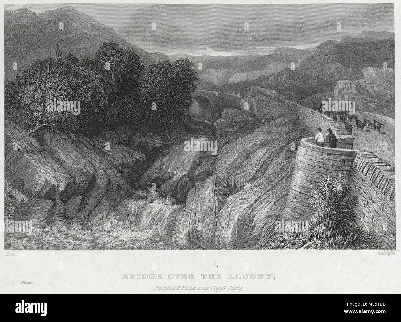 This image shows the bridge over the Llugwy River on the Holyhead Road ...