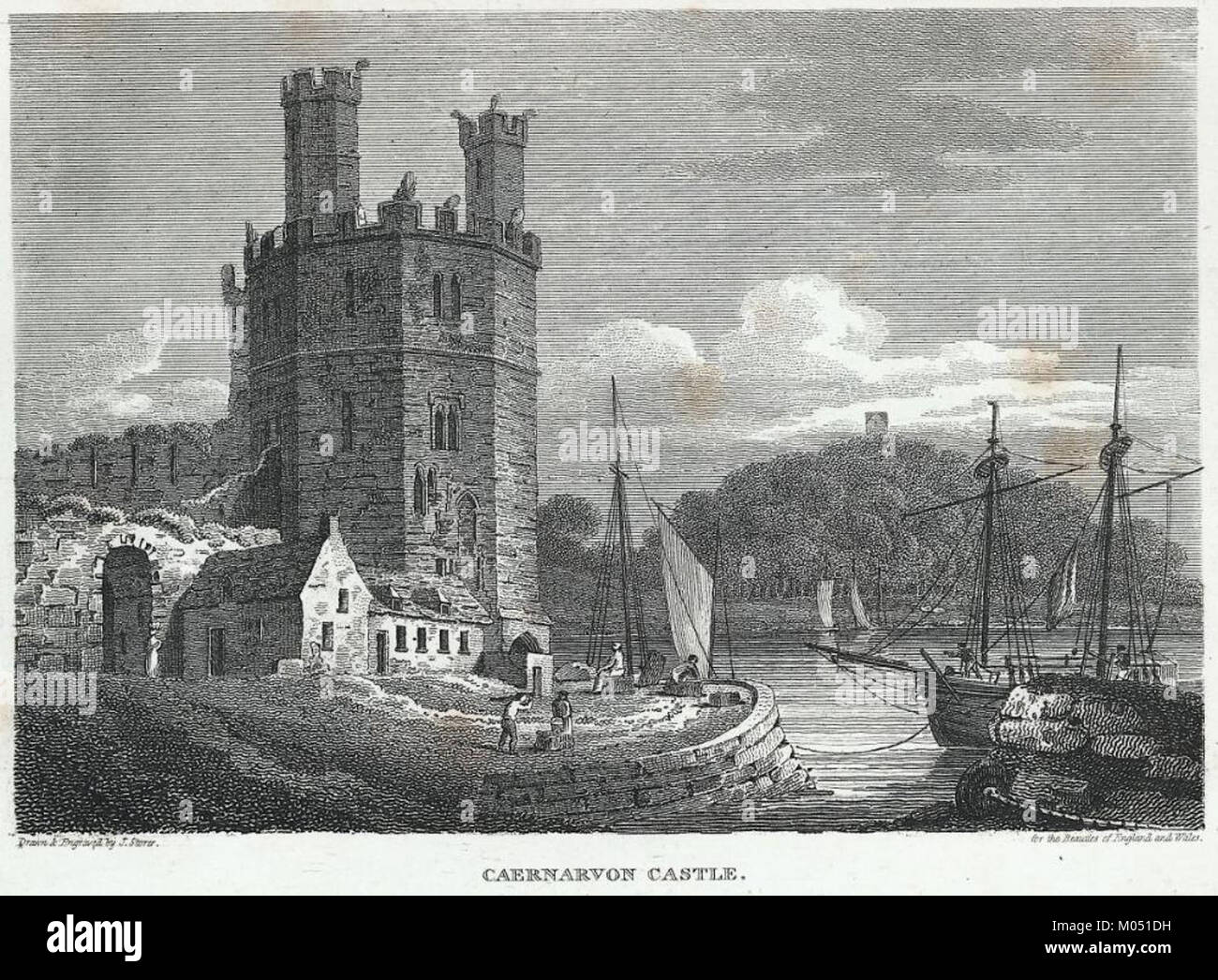 Caernarfon Castle, located in Wales, is a UNESCO World Heritage site ...