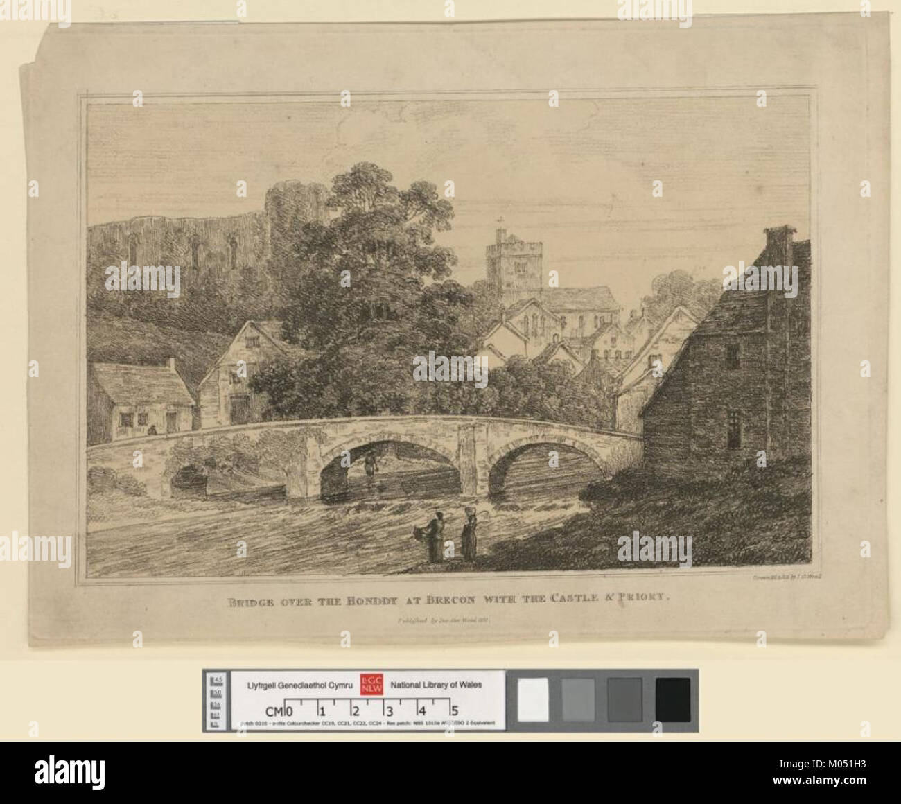 This photograph shows the bridge over the Honddy River at Brecon ...