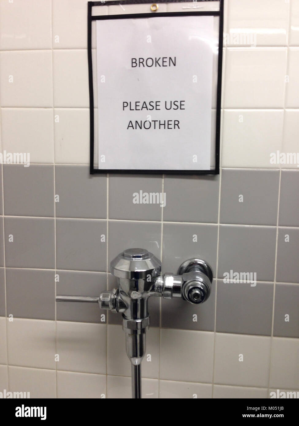 A visual representation of an item marked as broken, with the directive ...