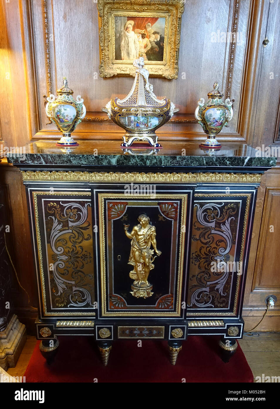 This French cabinet, crafted by Adam Weisweiler between 1700 and 1800 ...