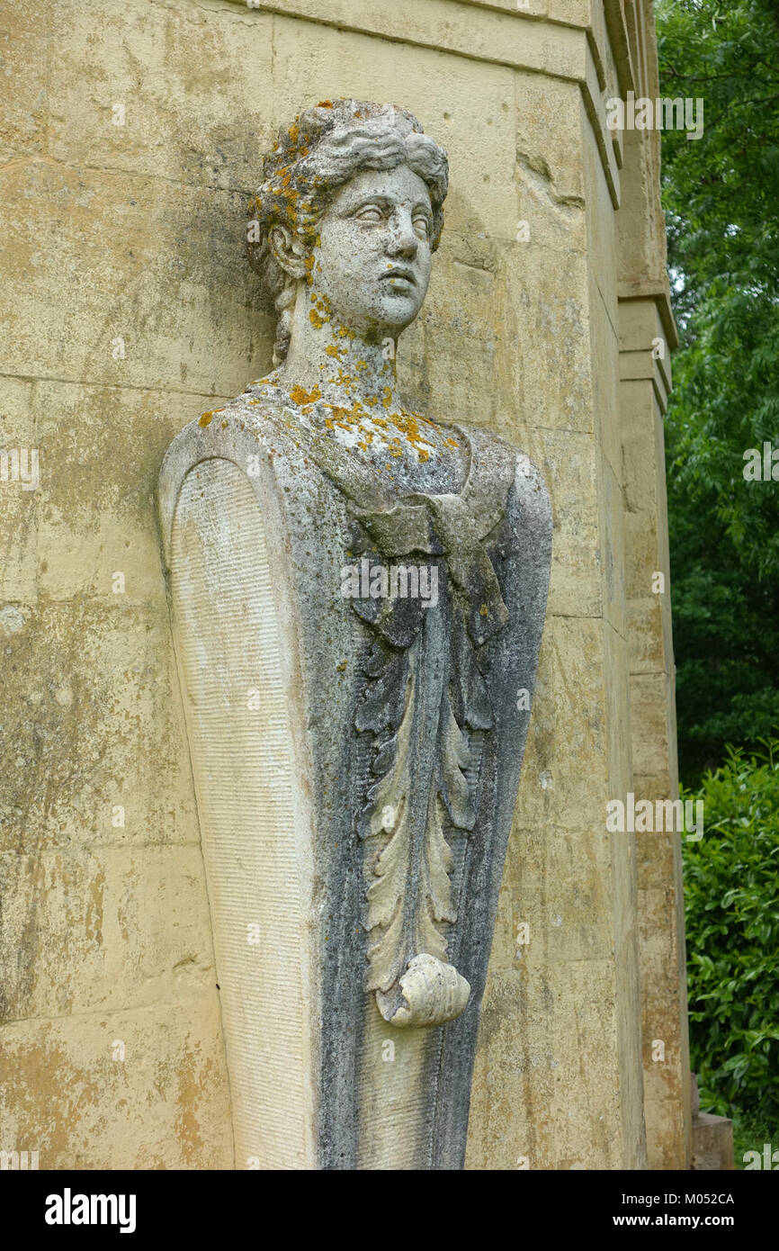 The Bust 3 from the Fane of Pastoral Poetry at Stowe, Buckinghamshire ...