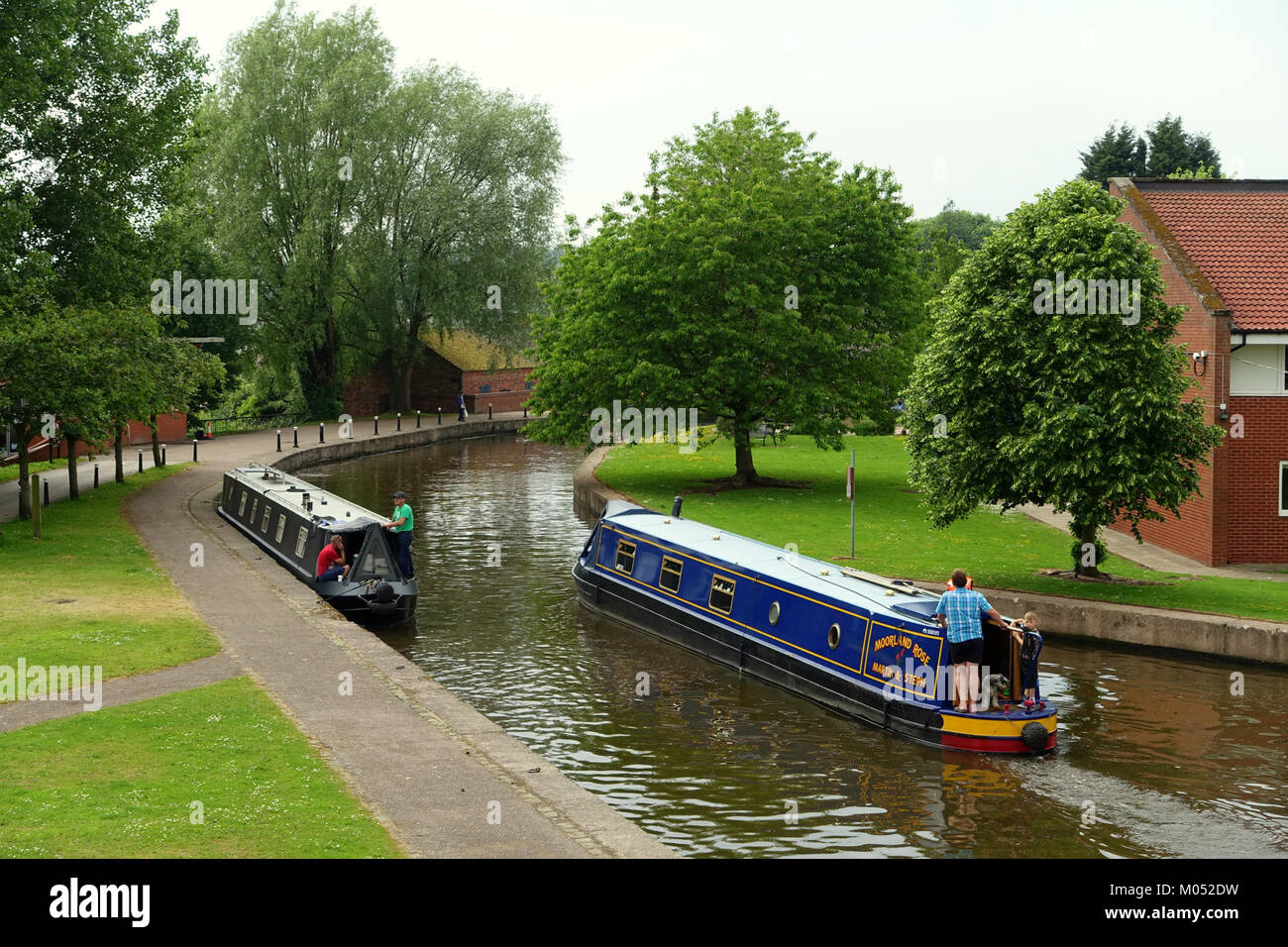 The Caldon Canal in Etruria, Staffordshire, is an important historical ...