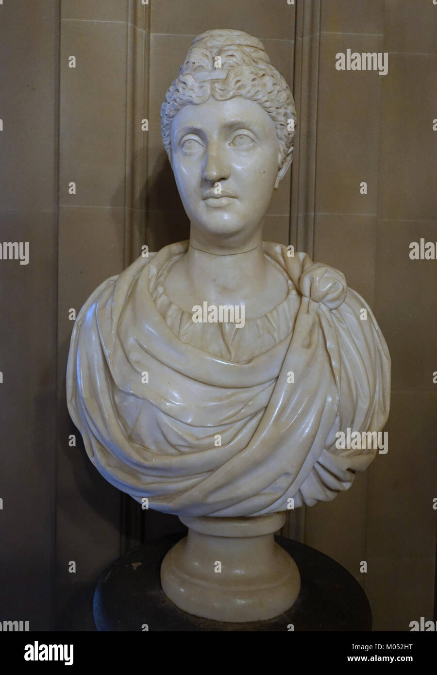 This bust, located in Chatsworth House, Derbyshire, England, is a ...